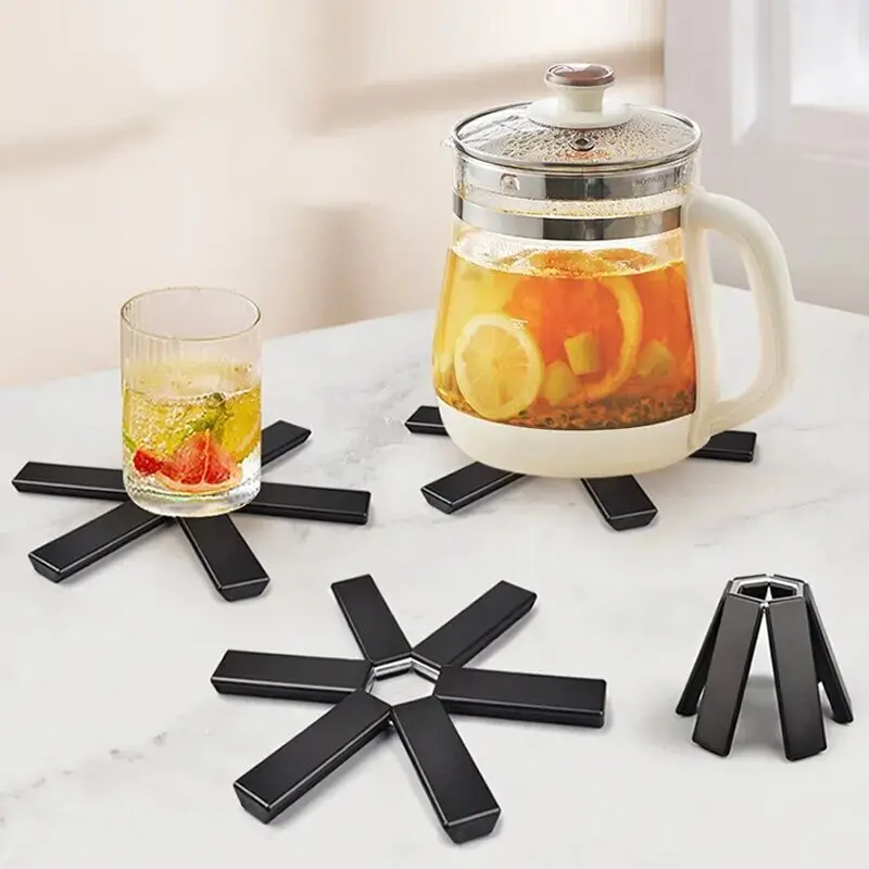 2024 New Pattern Folding Pot Mat Dish Placemat Coaster Folding Heat ...