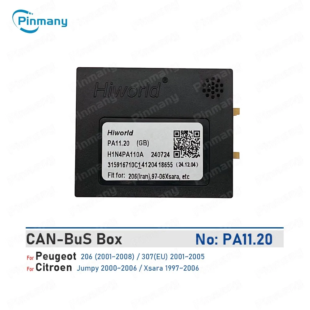 Auto Radio CAN Bus Decoder Hiworld PA11 16-pin Black Box for Peugeot ...