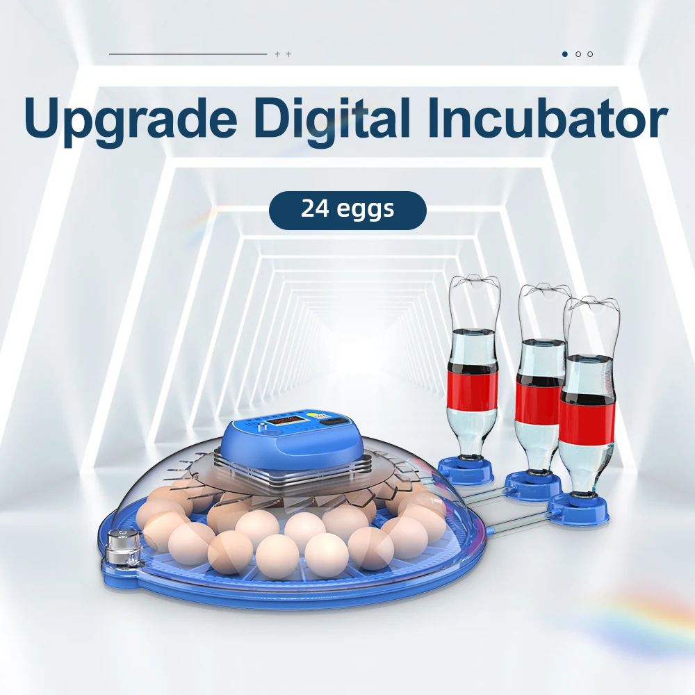 220/110v 8 Eggs Incubator Fully Automatic Turning Hatching Brooder Farm ...
