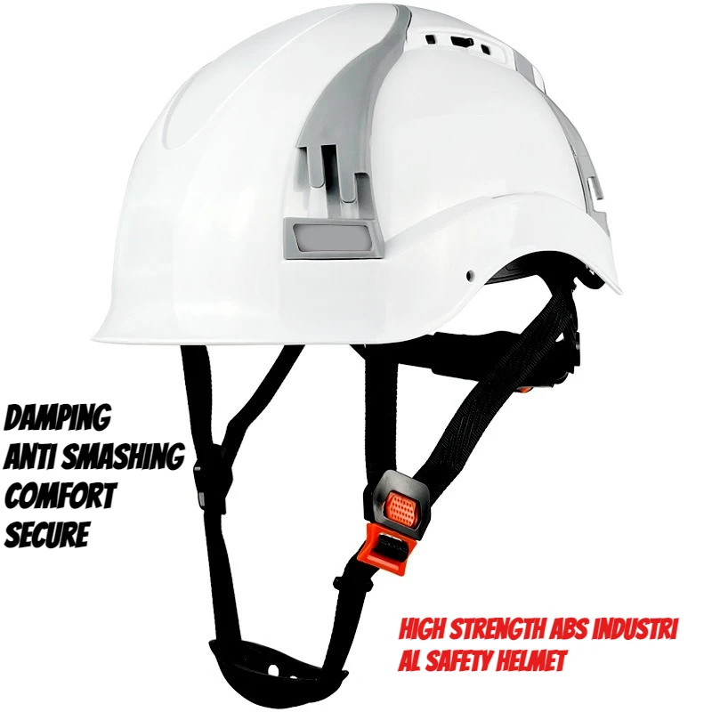 CE Work Safety Hard Hat for Engineer Slotted Ventilated Construction ...