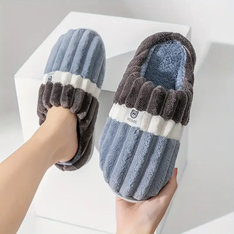 Winter-Warm-Shoe-Slippers-Women-Men-Home-Cotton-Shoes-New-Indoor ...