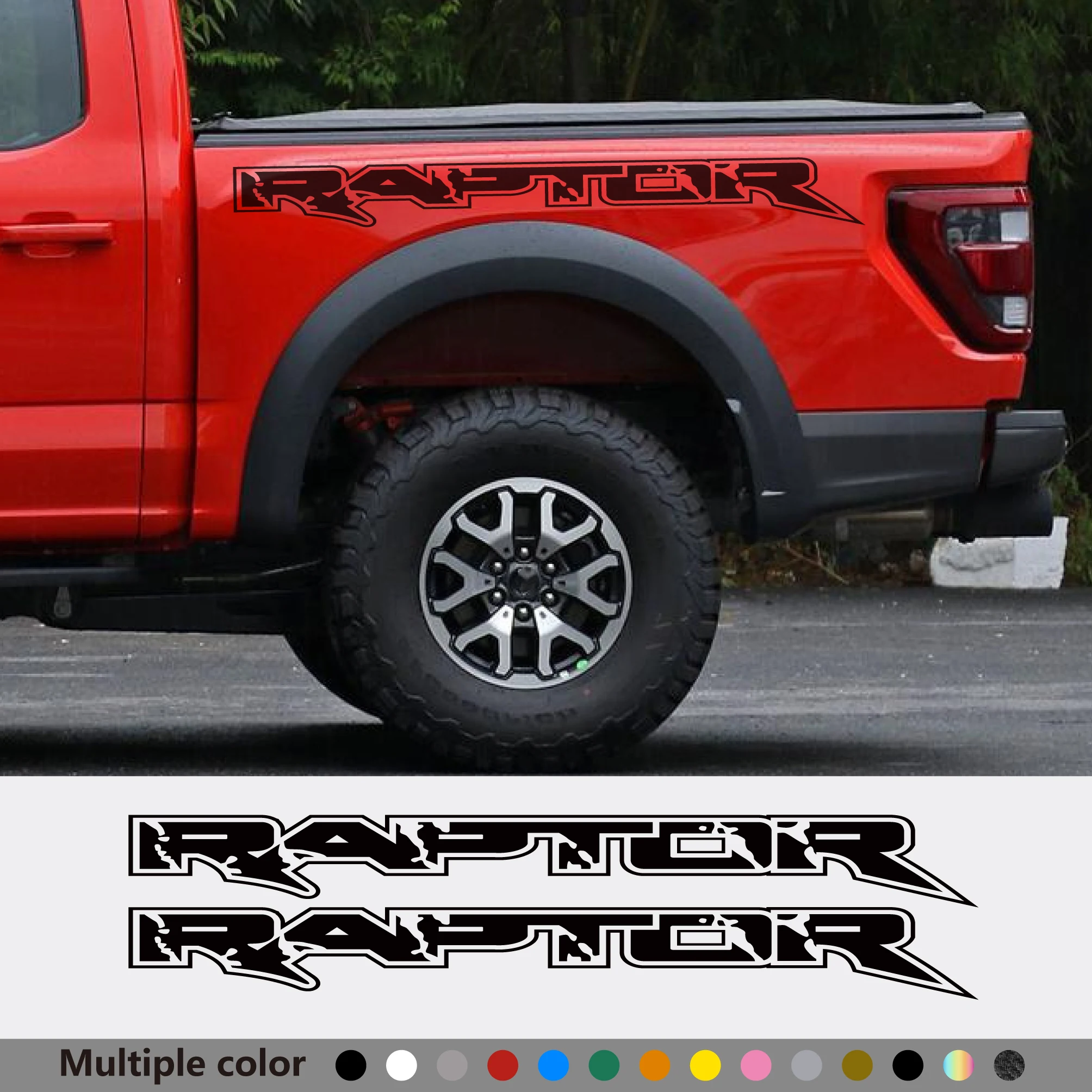 2Pcs-Car-Stickers-Apply-For-Ford-Raptor-F150-F250-F350-F450-F550-F650 ...