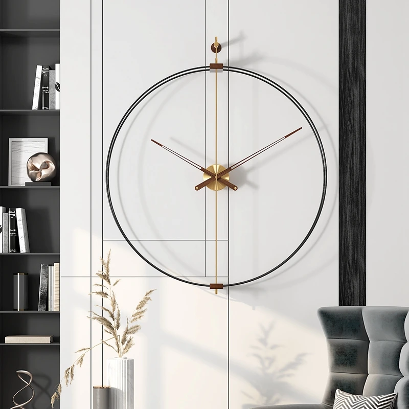 Living-Room-Large-Wall-Clock-Luxury-Silent-Modern-Living-Room-Wall ...