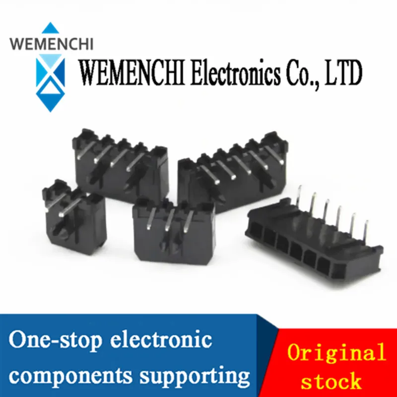 10PCS-100PCS-Micro-Fit-3-0-mm-Connector-Single-Row-Curved-needle-Pin ...