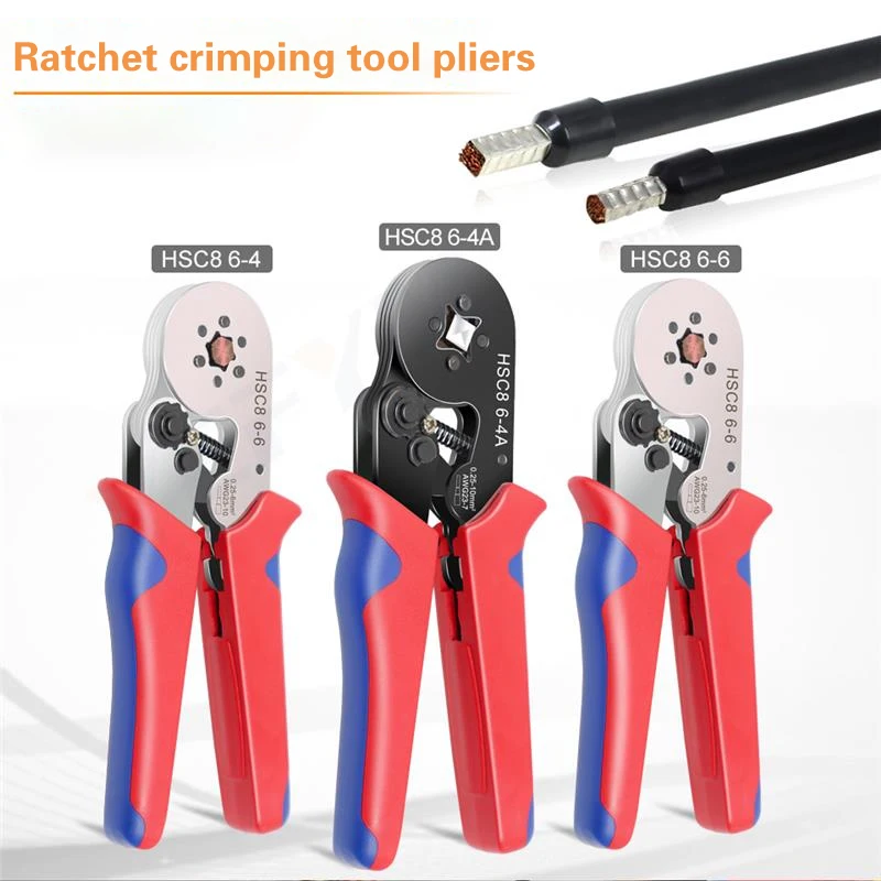 Ferrule Crimping Tool HSC8 6-4/6-6 Electrical Crimper Plier For Wire ...