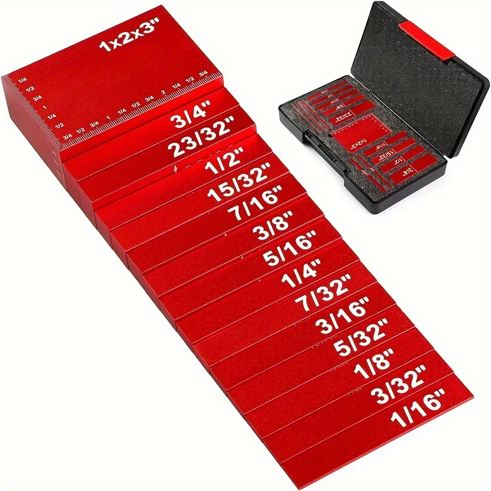 15pcs-Precision-Aluminum-Mounting-Block-Set-with-Height-Gauge-for ...