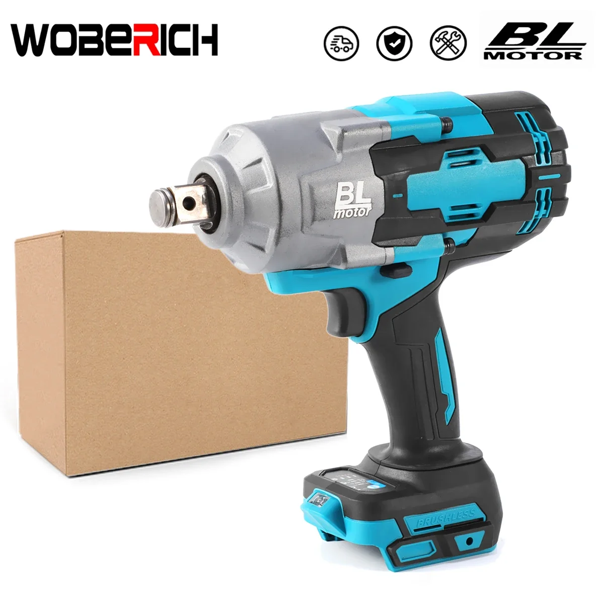 3100N-m-Brushless-Electric-Impact-Wrench-3-4-inch-Socket-Wrench-High ...