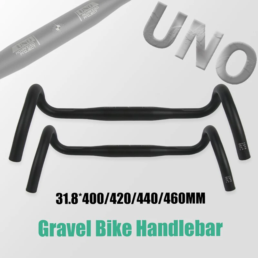 UNO-FL12-Gravel-Bike-Handlebar-31-8x400-420-440-460mm-Outer-Drop-Bar ...
