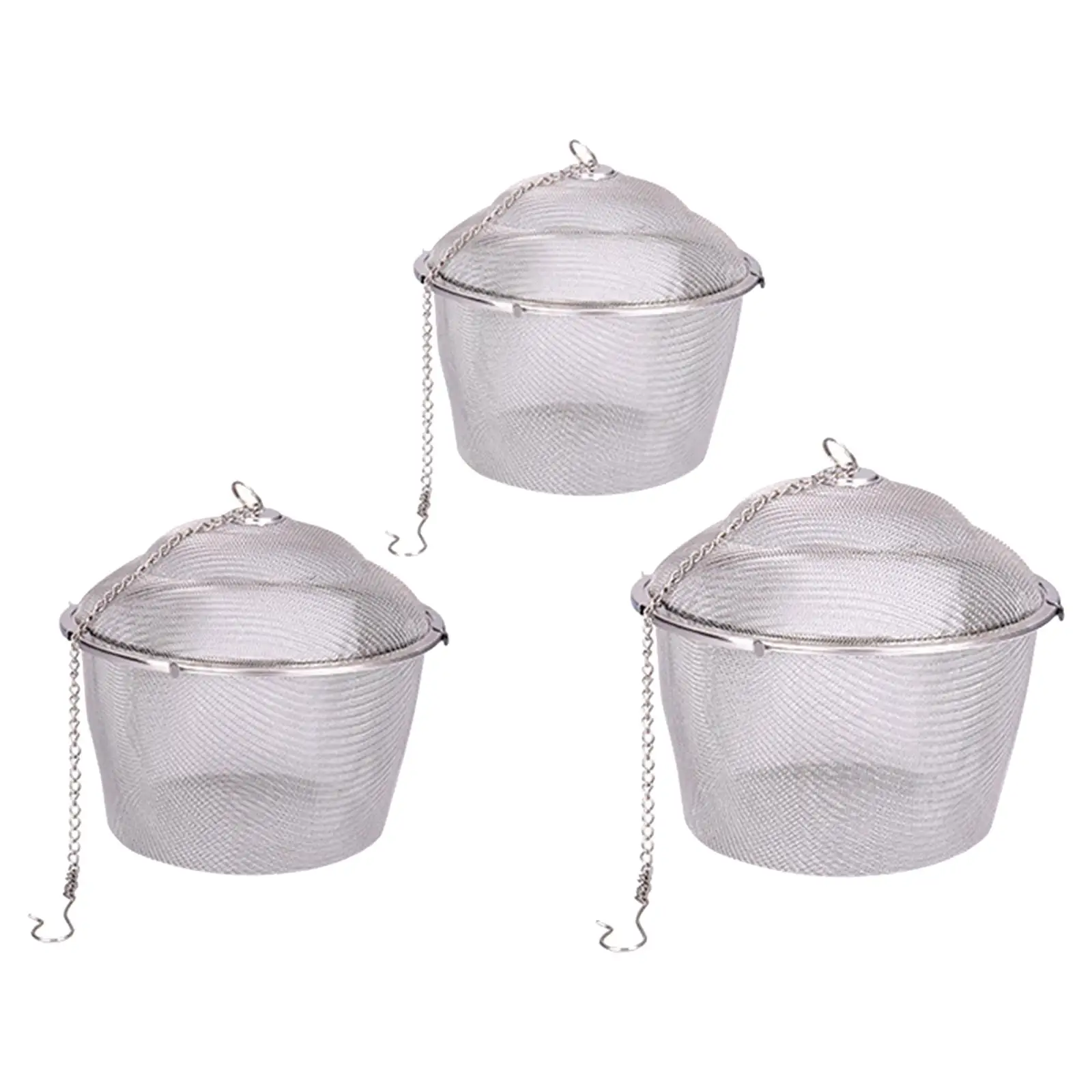 Stainless-Steel-Tea-Infuser-with-Chain-Hook-Kitchen-Tool-Tea-Steeper ...