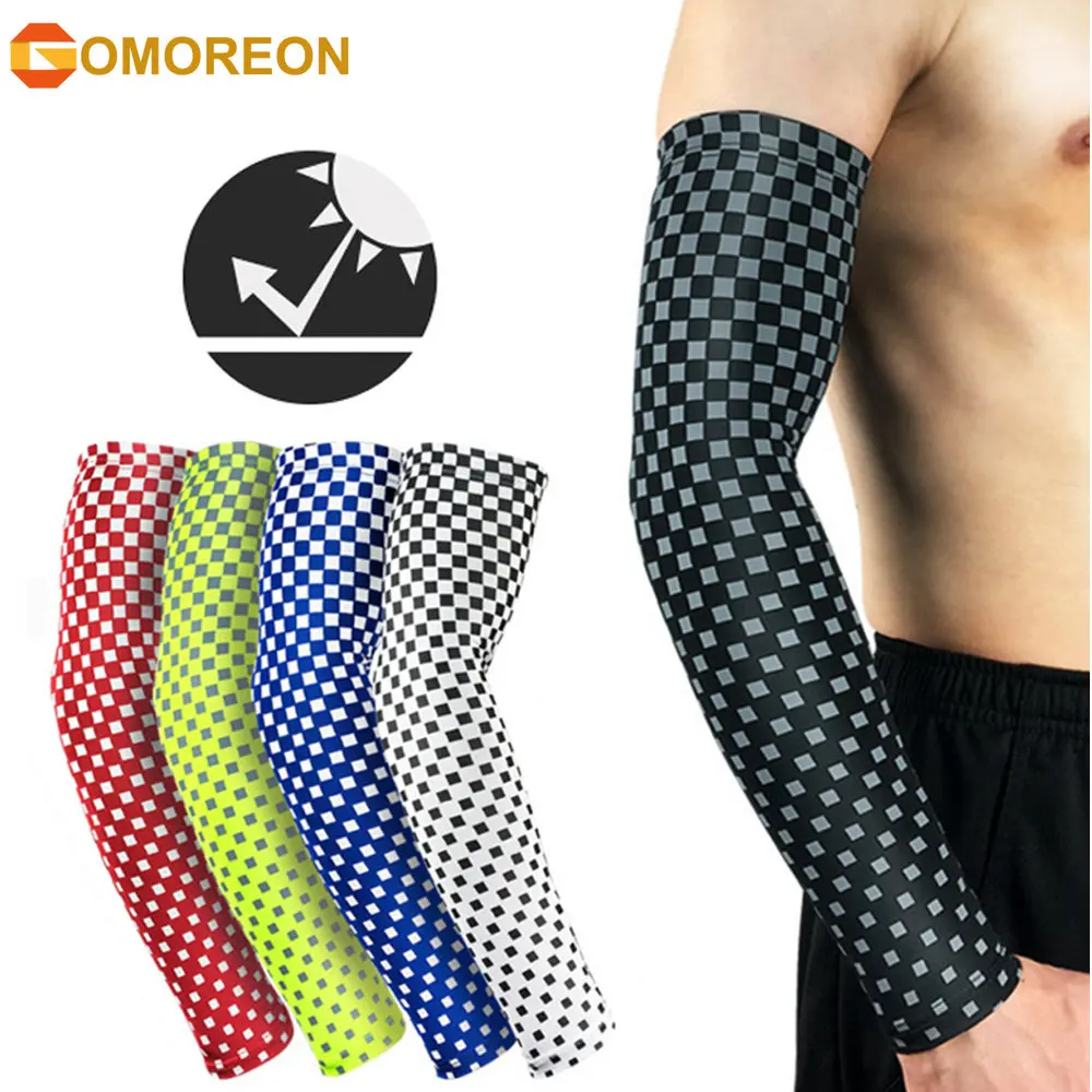 1Pcs Compression Cooling Arm Sleeves Cover UV Sun Protection Armband ...