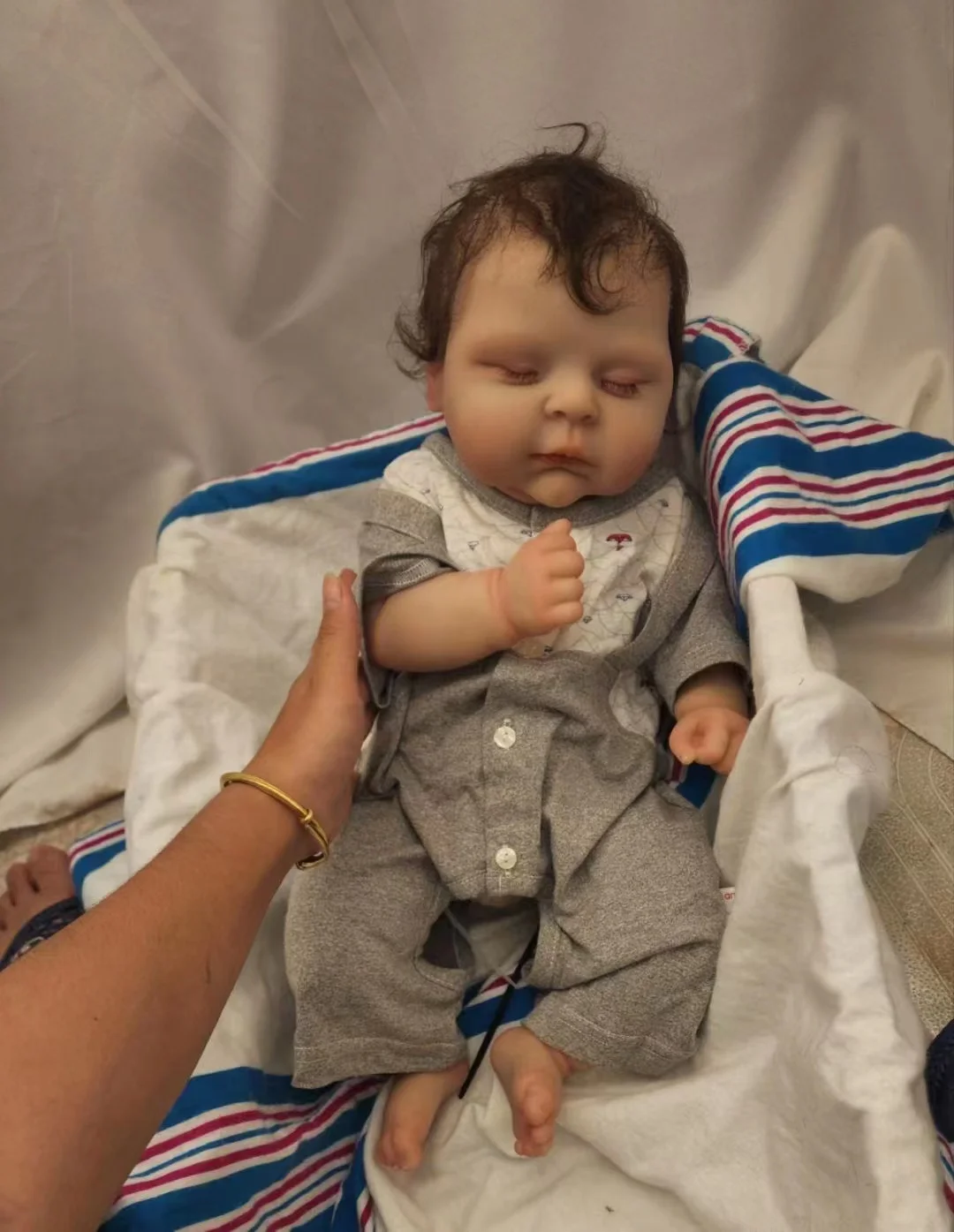 FBBD-P-che-b-b-Reborn-personnalis-e-avec-cheveux-enracin-s-la-main ...