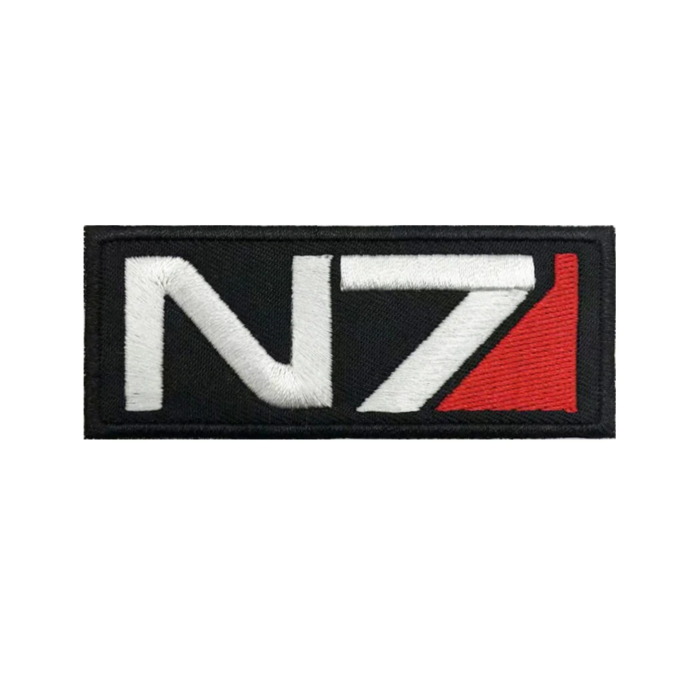 N7-Patches-Armband-Embroidered-Patch-Hook-Loop-Iron-On-Embroidery-Badge ...