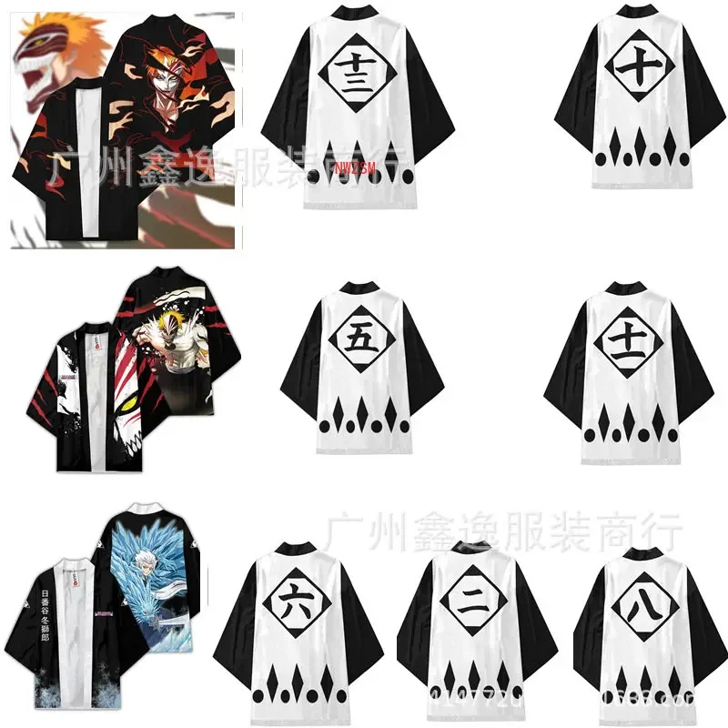 Anime-Bleach-Gotei-13-Division-Captain-Cloak-Cosplay-Costume-Cape ...