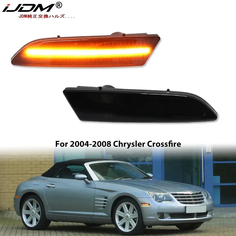 2PCS-Amber-yellow-Front-Side-Marker-LED-Lights-For-2004-2008-Chrysler ...