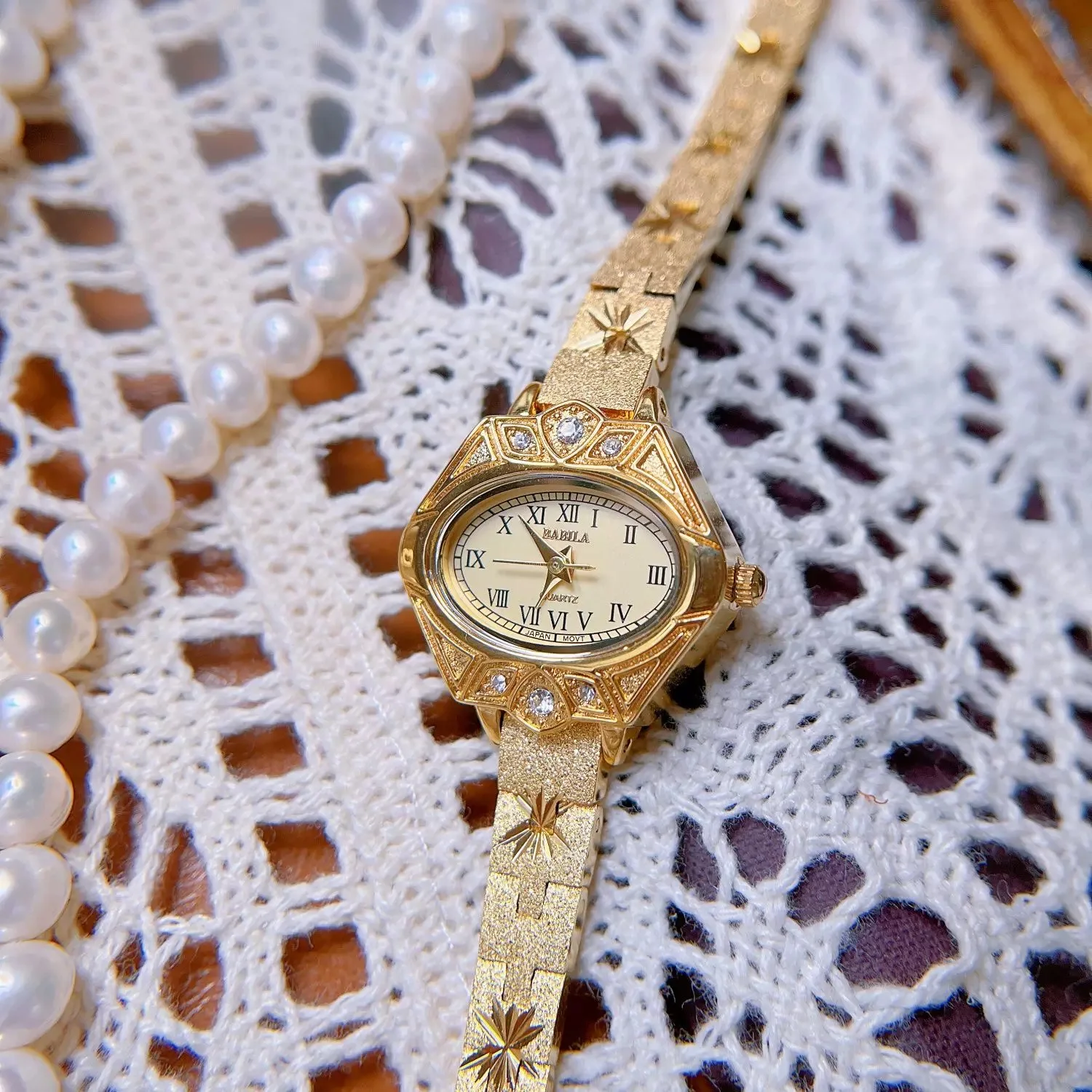 Women Watch for Girls Quartz Reloj Mujer Luxury 18K Gold Plated ...