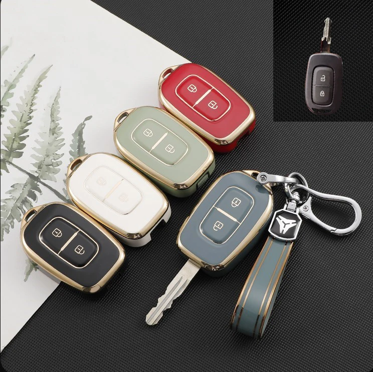 2-Button-Fob-Shell-Keychain-for-Renault-Kwid-Traffic-Symbol-for-Dacia ...