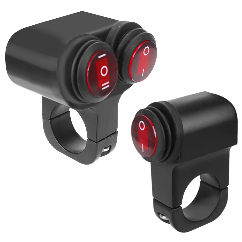 On/off Switch Waterproof Headlight Fog Spot Light Motorcycle Handlebar ...