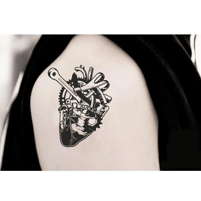 Gear Heart Tattoo