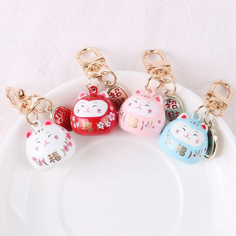 Japanese Keychain Bell | Lucky Cat Key Chain Japanese | Lucky Cat ...