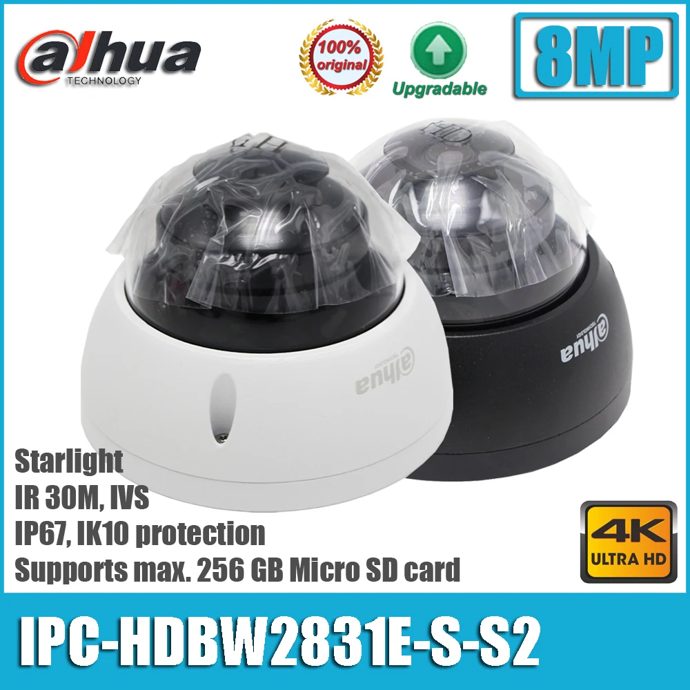 Dahua-c-mara-de-red-domo-focal-fija-8MP-4K-POE-Starlight-IR-IK10-IP67 ...