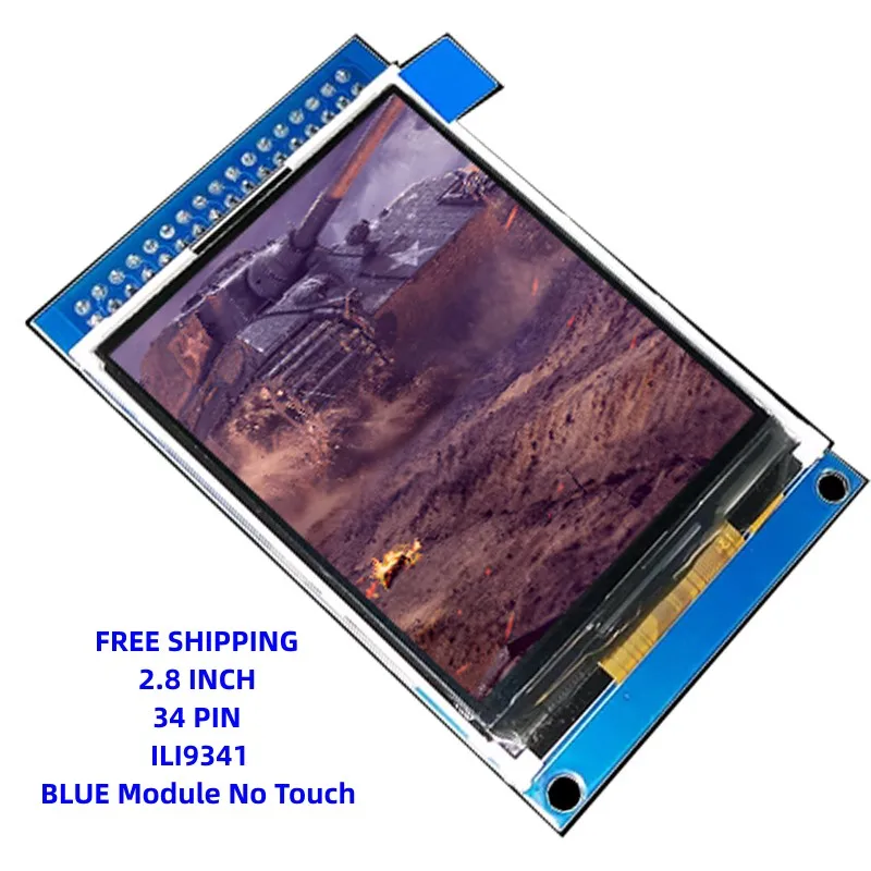 2.8 Inch 34 PIN ILI9341 TFT Display 320*240 Blue Module No Touch 8bit ...