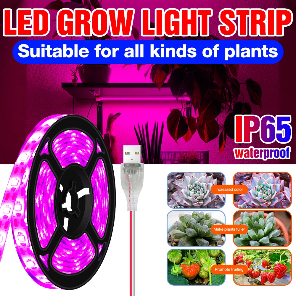 LED-Plant-Growth-Light-Full-Spectrum-Waterproof-Plant-Light-Strips-for ...