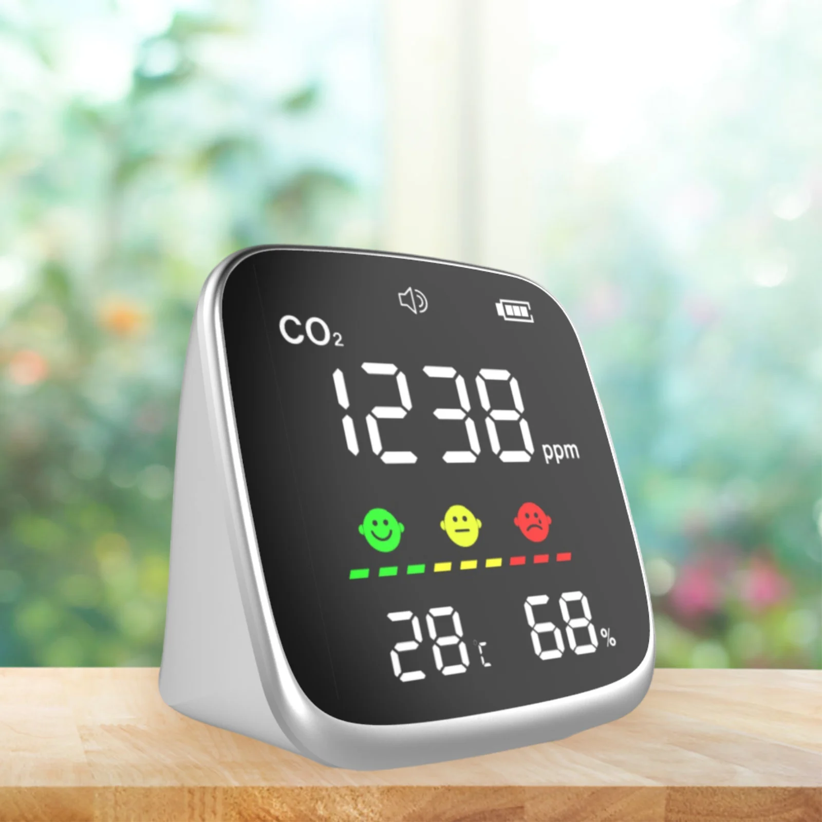 DM77 3 In 1 LCD Digital Display Carbon Dioxide/Humidity/Temperature ...