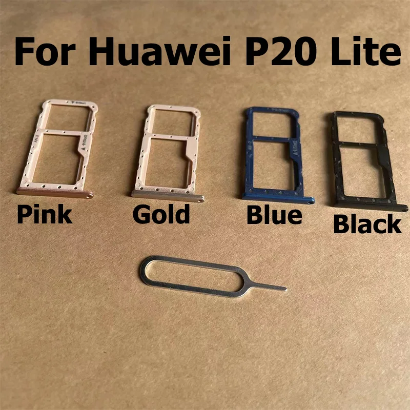 For-Huawei-P20-Lite-Sim-Tray-Holder-Sim-Card-Tray-Slot-Holder-Connector ...