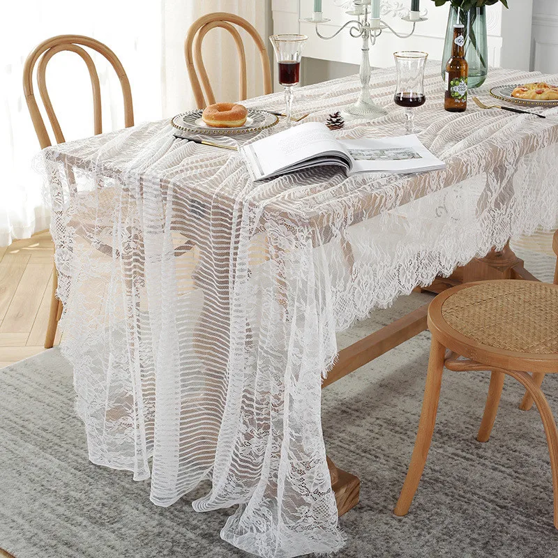 White Lace Tablecloth