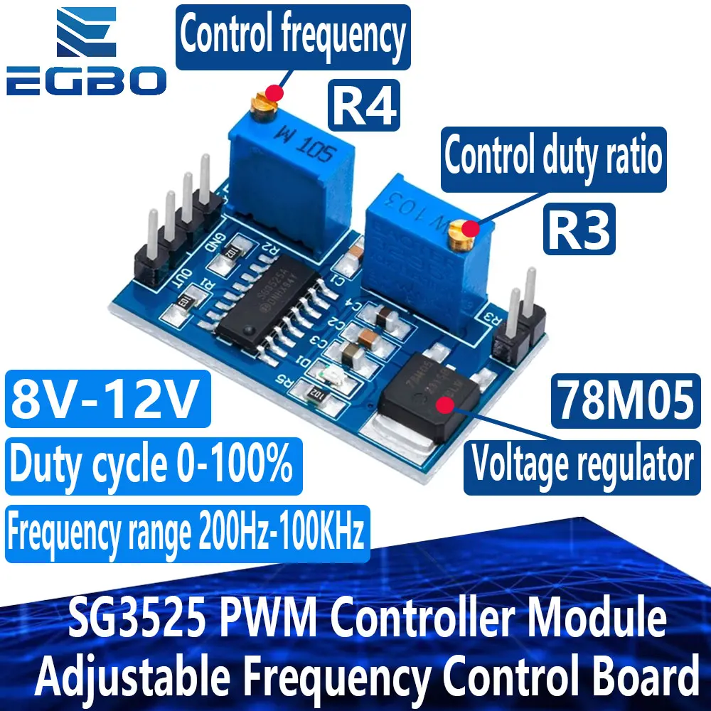 1-10PCS-EGBO-DC-5V-12V-SG3525-PWM-Controller-Module-200HZ-100KHZ-Adjustable-Frequency-Control ...