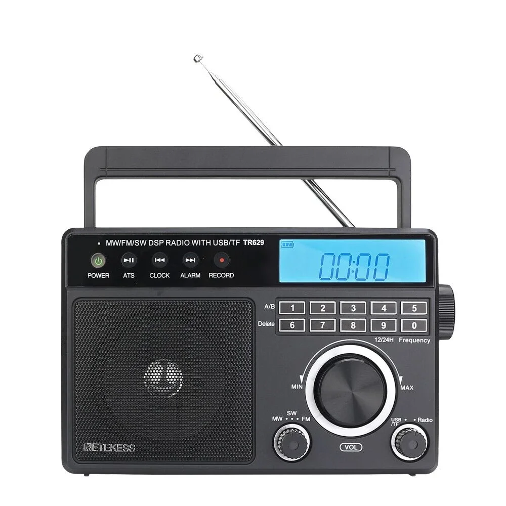 Portable-Radios-AM-FM-SW-Rechargeable-All-Waves-Radio-Multiband ...