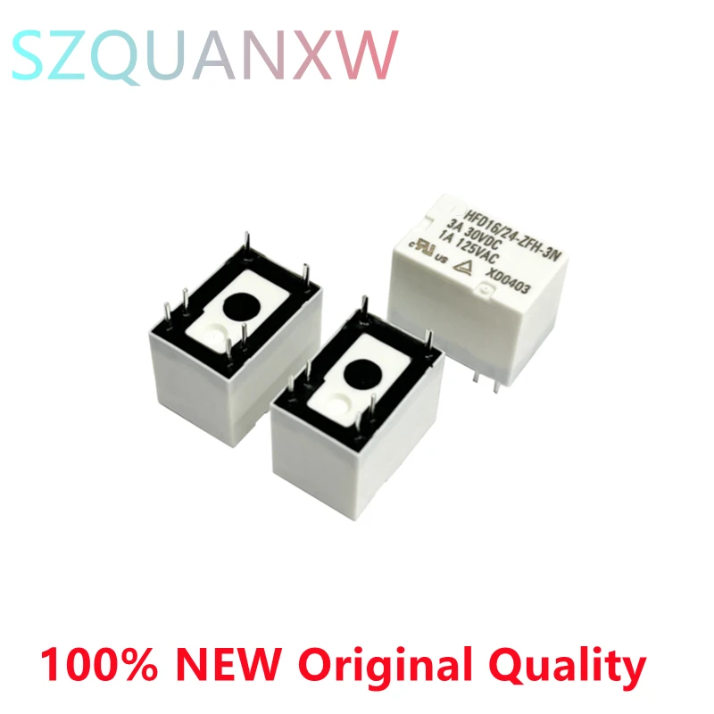 Relé HFD16/5-ZFH-3N, HFD16/12-ZFH-3N, HFD16/24-ZFH-3N, 3A 30VDC, 6Pin ...