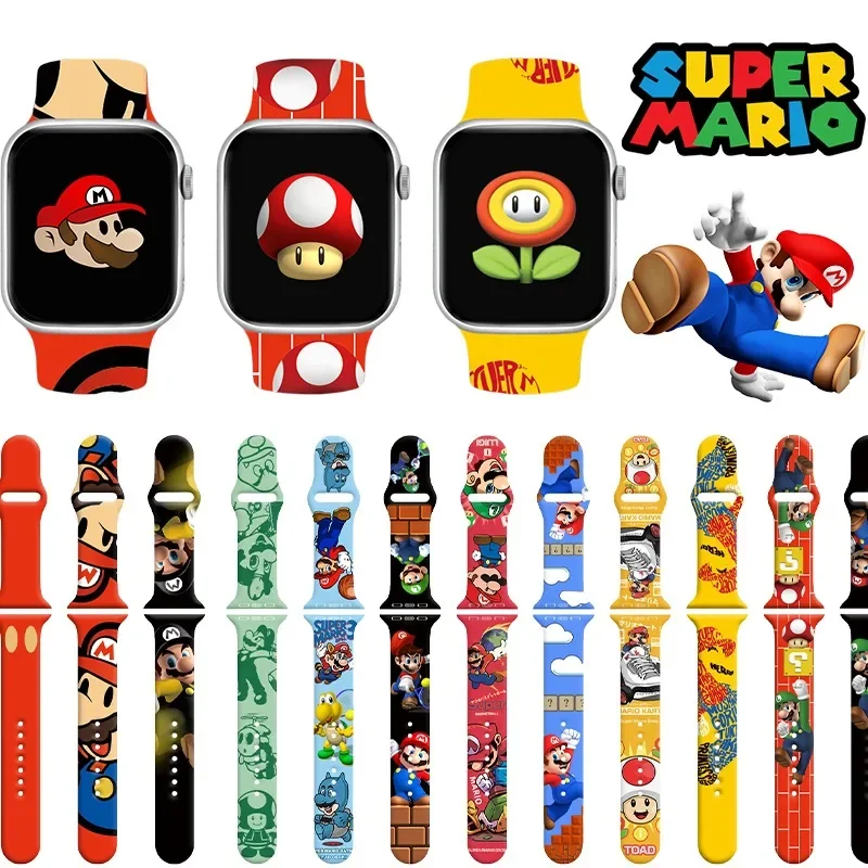 Super-Mario-Bros-Strap-for-Apple-Watch-Band-38mm-40mm-41mm-Silicone ...