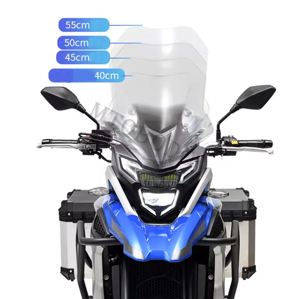 For-KOVE-500X-400X-525X-Heightened-modified-motorcycle-windshield-Windscreen-Wind-Screen-Front ...