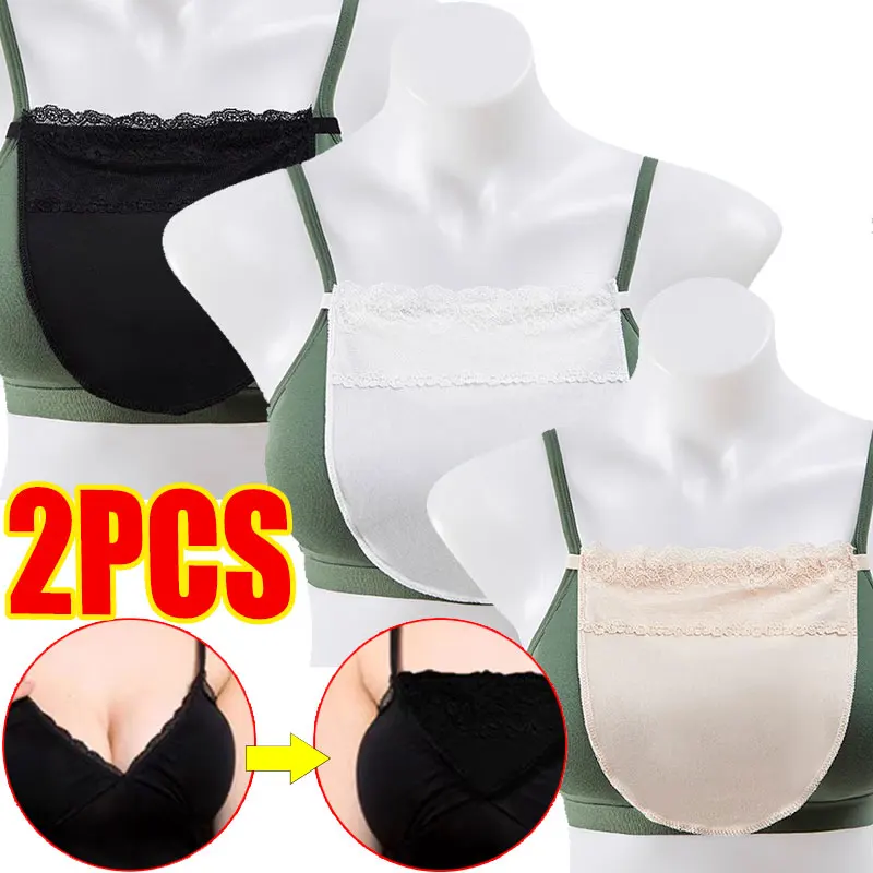 Women-Invisible-Anti-Glare-Underwear-Lace-Cleavage-Cover-Up-Mock-Camisole-Bra-Strapless-Insert ...