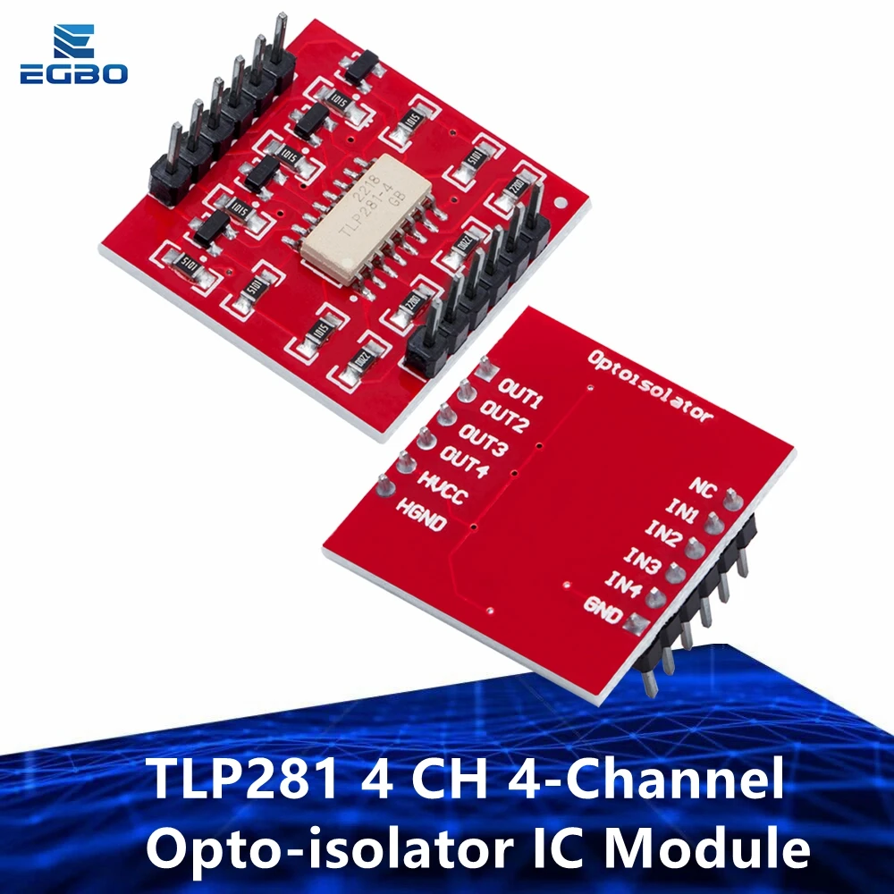 TLP281 4 CH 4-Channel Opto-isolator IC Module For Arduino Expansion Board High And Low Level ...