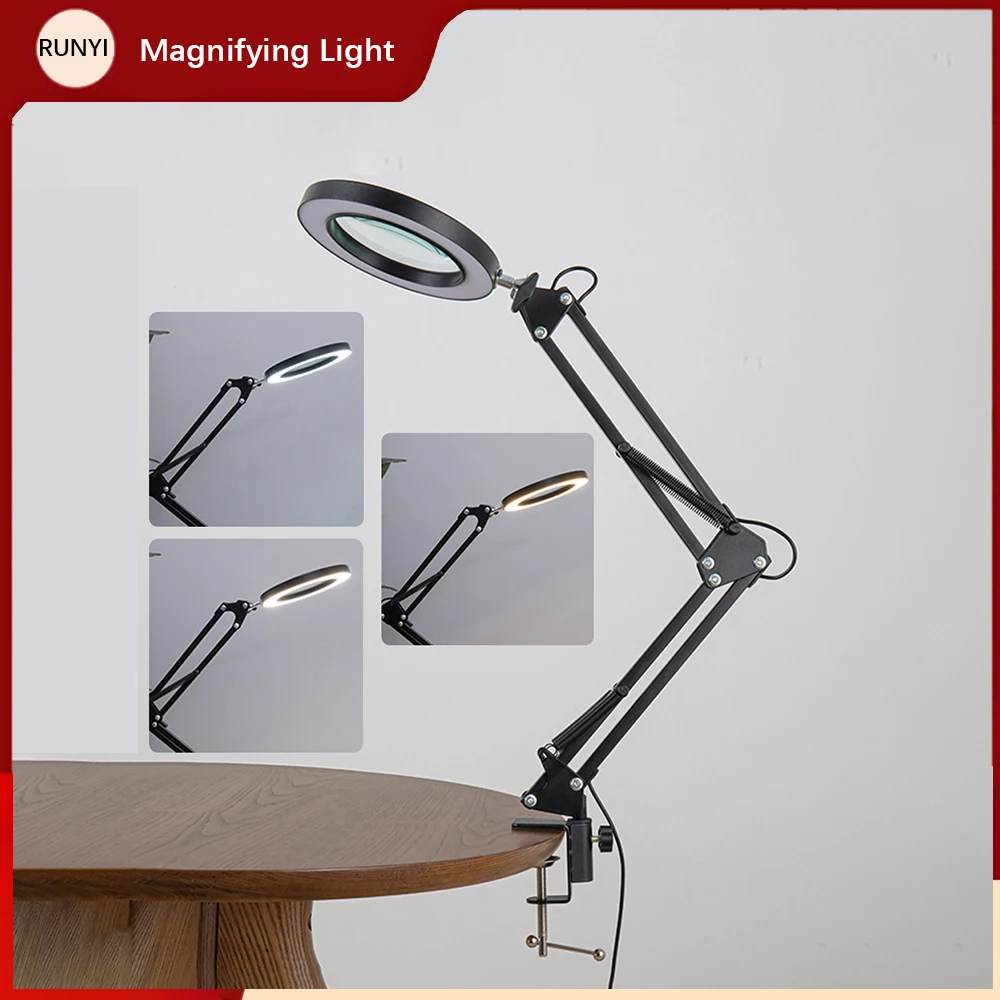 Adjustable-Magnifying-Light-LED-Table-Magnifying-Lamp-Reading ...