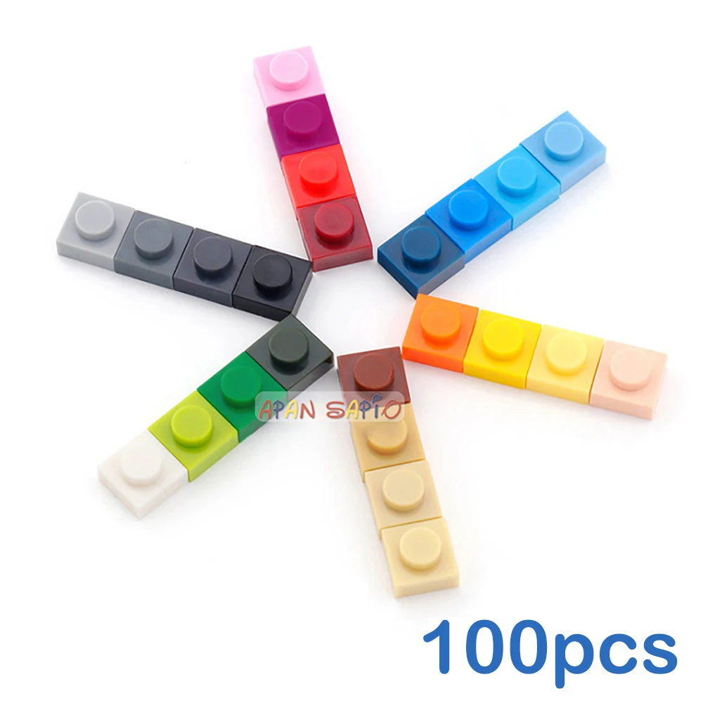 100pcs-lot-DIY-Blocks-Building-Bricks-Thin-1x1-Educational-Assemblage ...