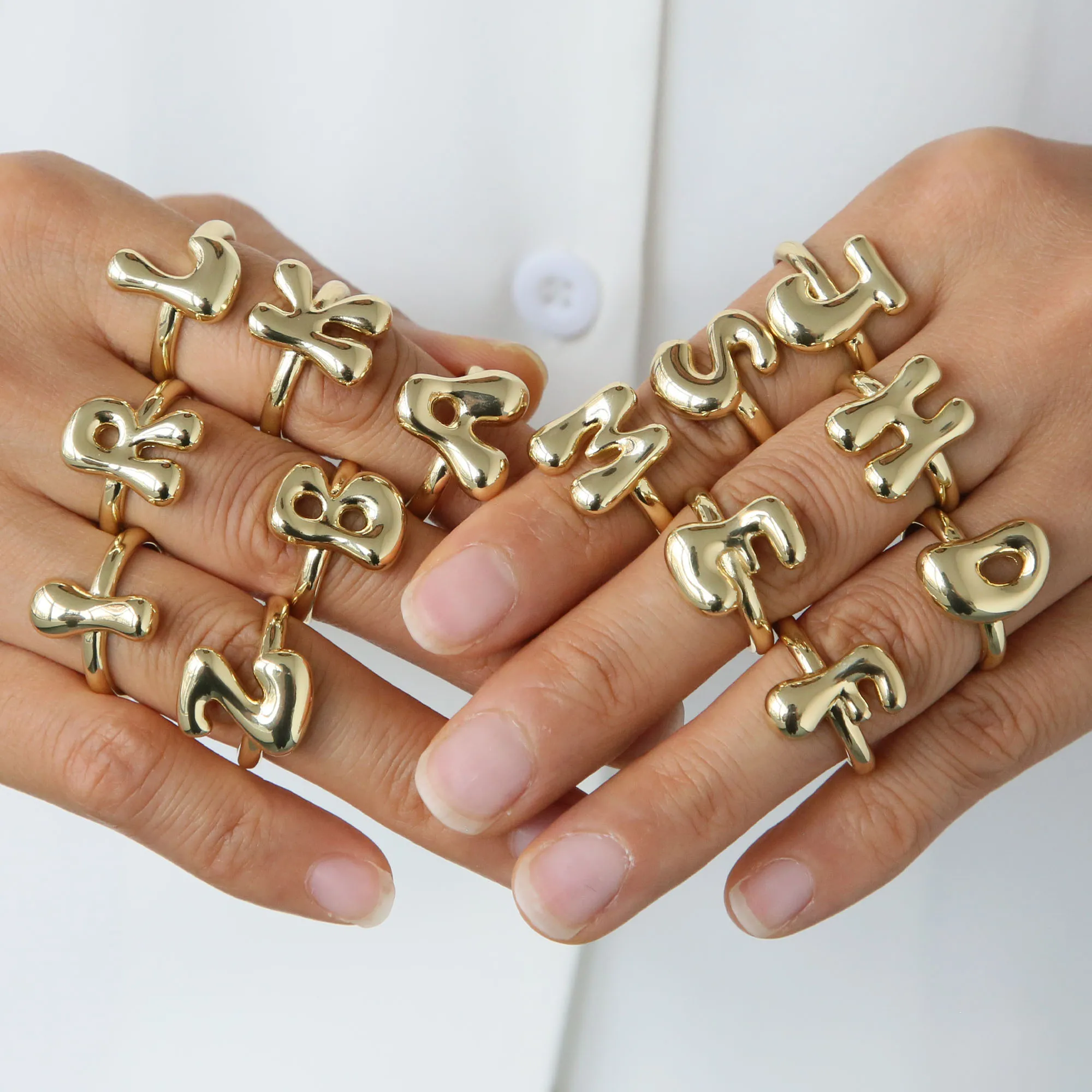 26-English-Letter-Open-Finger-Rings-A-Z-Initials-Name-Alphabet-Female ...