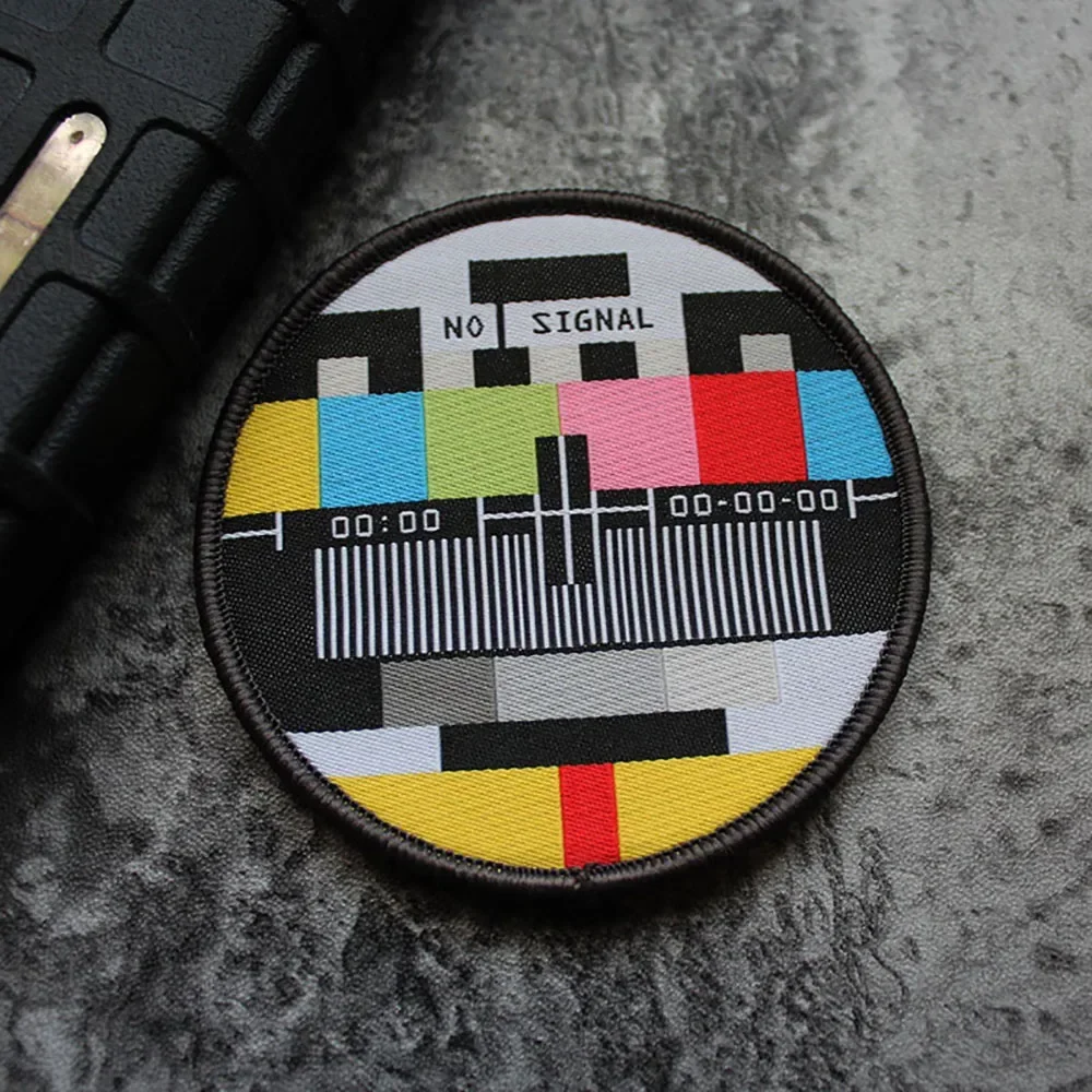TV-Has-No-Channels-Patches-for-Clothing-NO-SIGNAL-Badges-on-Backpack ...