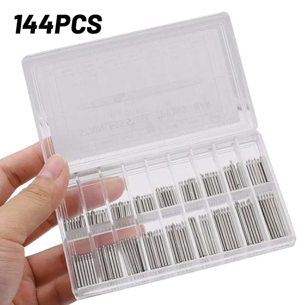 Stainless Steel Watch Band Strap Spring Bars Link Pins Repair Tool Set ...