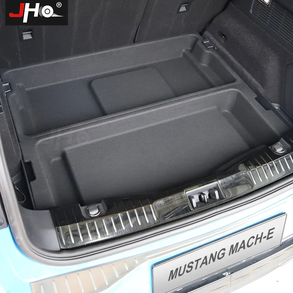 JHO Rear Trunk Cargo Area Organizer Divided Storage Box For Ford ...