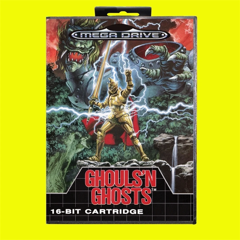 Tarjeta-de-juego-Ghouls-n-Ghosts-MD-de-16-bits-cubierta-europea-para ...