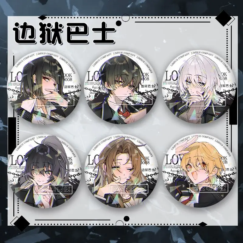 Limbus-Company-Badges-Pins-Anime-ProjectMoon-Women-Brooch-Fashion ...