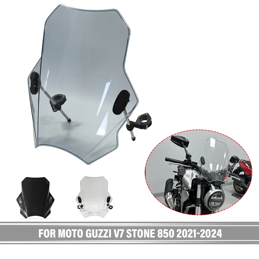 For-MOTO-GUZZI-V7-STONE-850-2021-2024-GUZZI-V7-STONE-Windshield ...