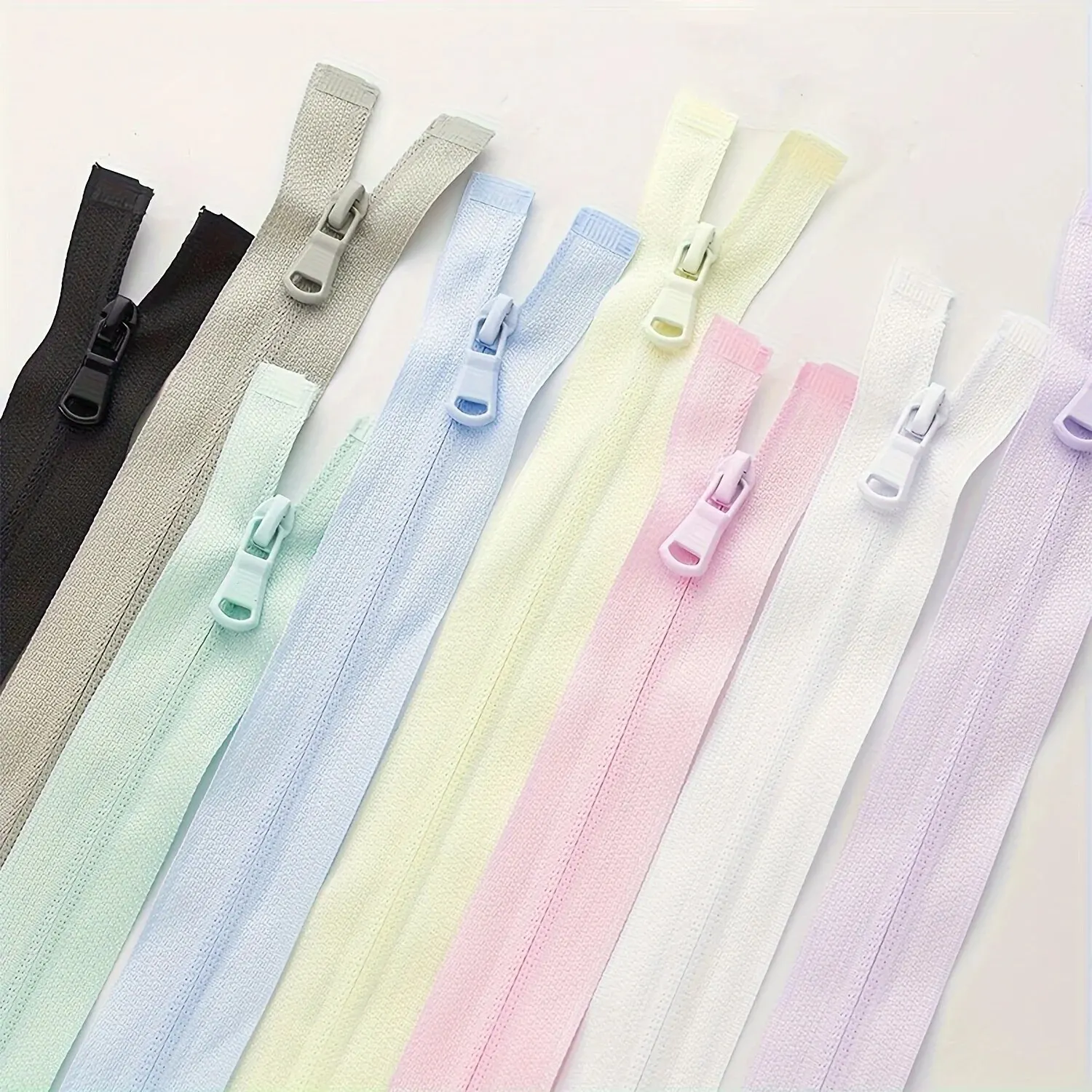10pcs-3-Sun-protective-Clothing-Zipper-Single-Open-Tail-Color ...
