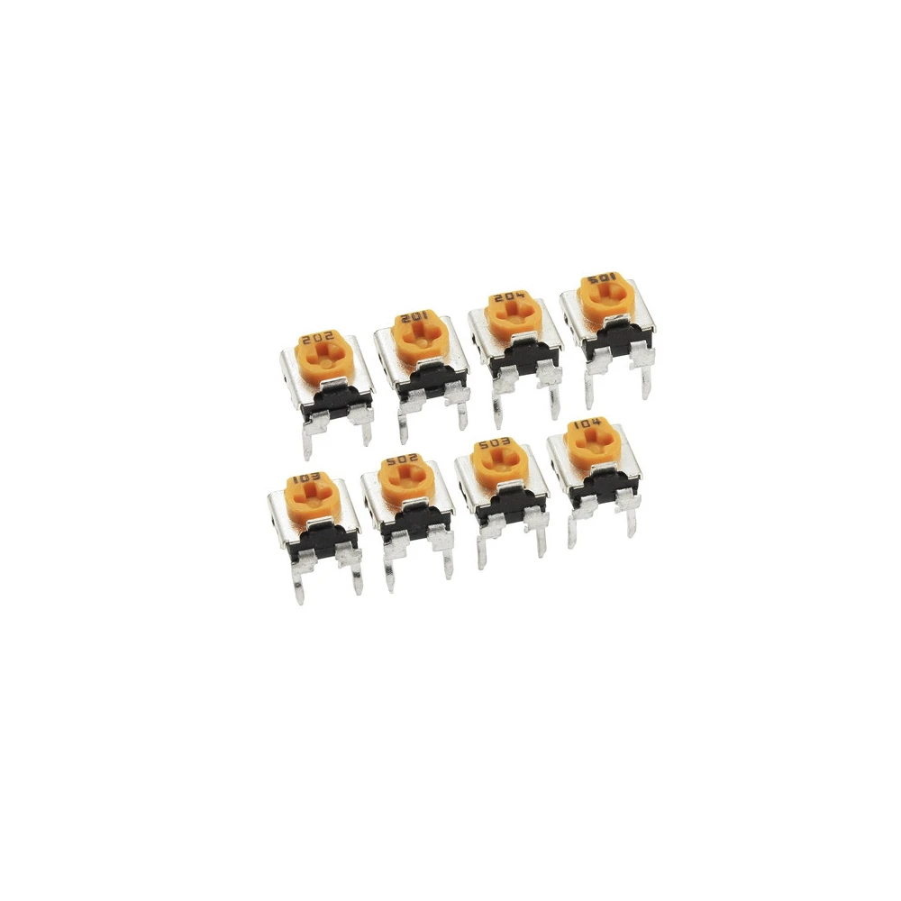 100-Pieces-Yellow-WH06-2C-Adjustable-Resistance-Potentiometer-1K-2K-5K ...