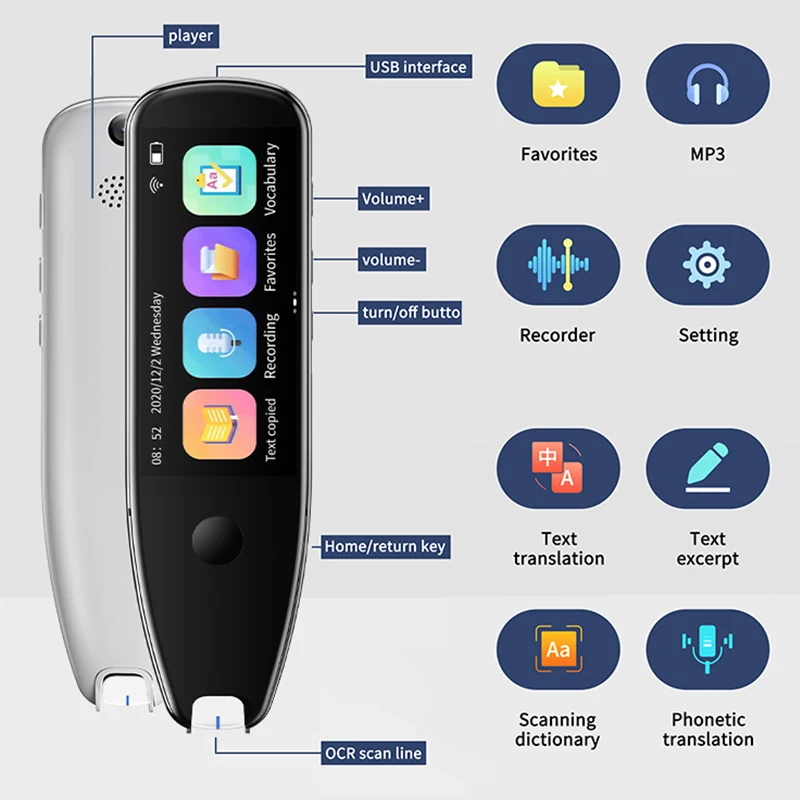 Smart 112 Sprache Stimme bersetzer 3 5 Zoll Bildschirm Offline WIFI Smart 112 Sprache Stimme bersetzer 3 5 Zoll Bildschirm Offline WIFI