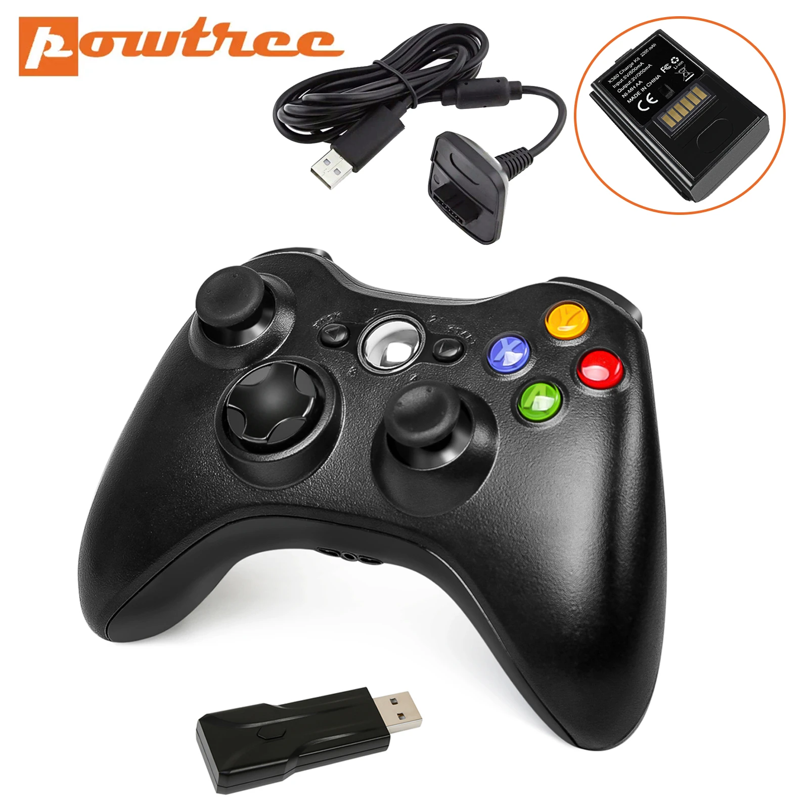 สำหรับ Xbox 360 Controller 2.4G Wireless Gamepad จอยสติ๊กสำหรับ Microsoft XBOX360สำหรับ PC ...