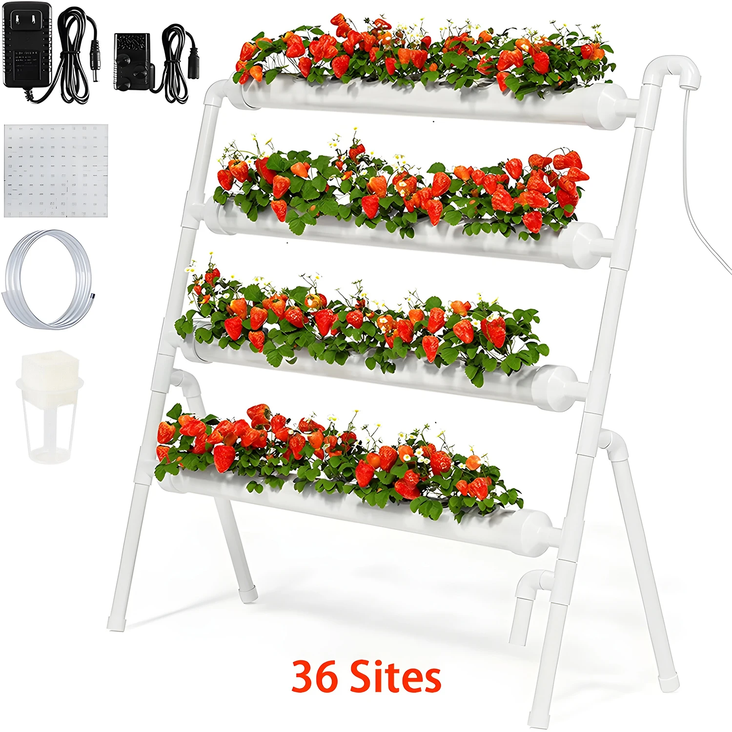 36-Sites-Hydroponics-Growing-System-Kits-PVC-Pipe-Hydroponic-Garden ...